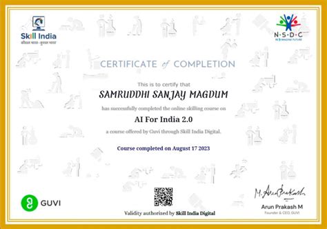 Samruddhi Magdum On Linkedin Certificateachievement