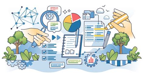 Thematic Analysis For Qualitative Data Research Outline Hands Concept Stock Vector