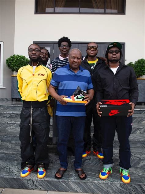 Fact Check Viral Image Of Mahama In Fty Sneakers And Denim Jacket Is