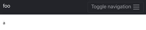 bs5 collapsed navbar has unwanted toggle navigation label · issue
