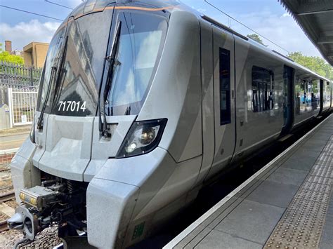 Class 717 At Palmers Green On The Stevenage To Moorgate Line Ruktrains