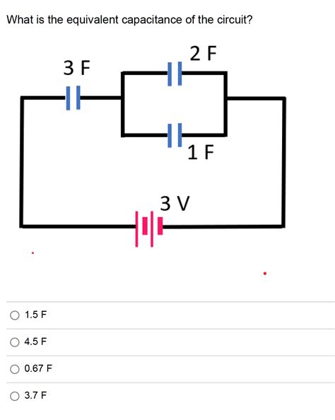 Solved What Is The Equivalent Capacitance Of The Circuit Chegg Com