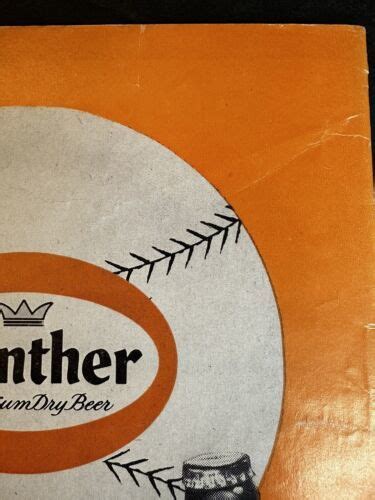 Baseball Program Score Card Ticket 1955 Baltimore Orioles Vs Cleveland