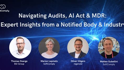 10 Tips From A Notified Body On Mdr Ai Act Audits And Software Tool