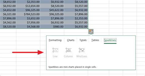 how to use quick analysis tool in excel
