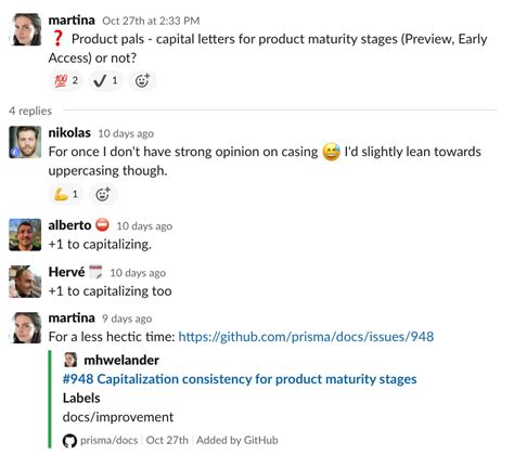 capitalization consistency for product maturity stages · issue 948