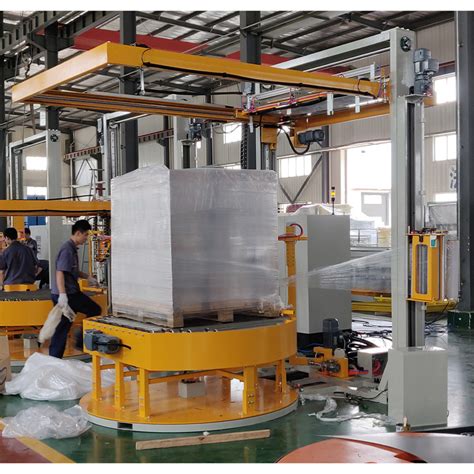 Packing Winding Machine With Inputandoutput Conveyor Stretch Wrapping
