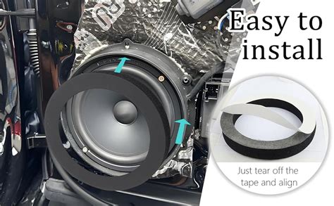 4pcs 6 5 Speaker Rings Self Adhesive Speaker Foam For