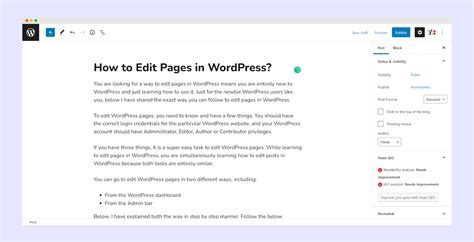how to edit pages in wordpress a quick and easy guide for success