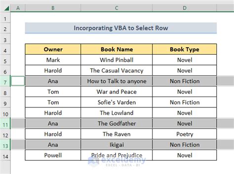 How To Select Row In Excel If Cell Contains Specific Data 4 Ways