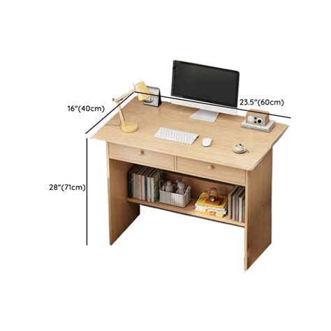 Secure Office Computer Desk With Lockable Drawer Keyboard Holder And