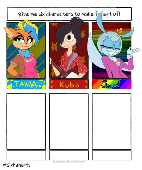 First Three Characters In The Challenge Ugeekytheartist