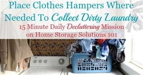 Collect Dirty Laundry With A Clothes Hamper Basket Or Bag