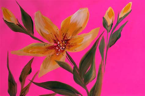 밝은 배경에 화려한 꽃을 추상화합니다 페인트 인상주의 스타일 꽃 그림 아크릴 구 아슈로 그림 디자인 또는 인쇄를 위한 꽃 배경의 손으로 그린 그림 꽃 나무에 대한 스톡 벡터