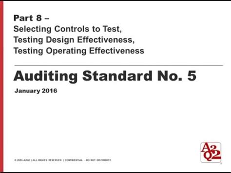 24 Part 8 Controls Testing Design Effectiveness And Operating