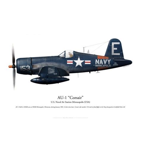 Au 1 Corsair Nas Minneapolis 1965 Bravo Bravo Aviation
