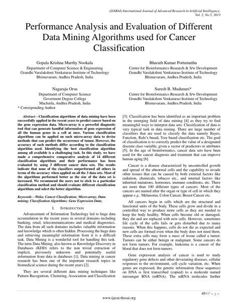 Pdf Performance Analysis And Evaluation Of Different Data Mining