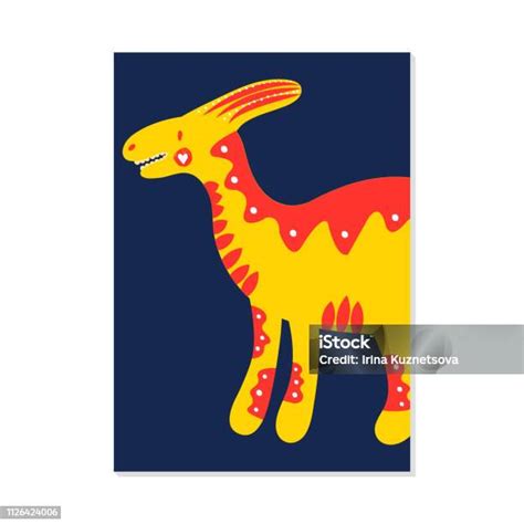 벡터 일러스트 레이 션 귀여운 공룡으로 보육 카드입니다 아이 인쇄 엽서 예술 벽 공룡에 대한 스톡 벡터 아트 및 기타 이미지 공룡 귀여운 그리기 Istock