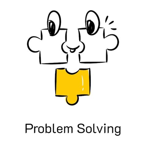 Premium Vector Get A Glimpse Of Problem Solving Hand Drawn Icon