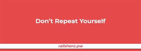 Understanding The Dry Principle In Rails Railshero