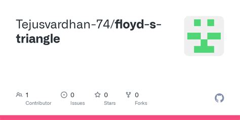 Github Tejusvardhan 74 Floyd S Triangle
