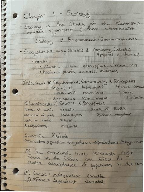 Chapter 1 Notes Elements Of Ecology Lecture Notes Ecology And