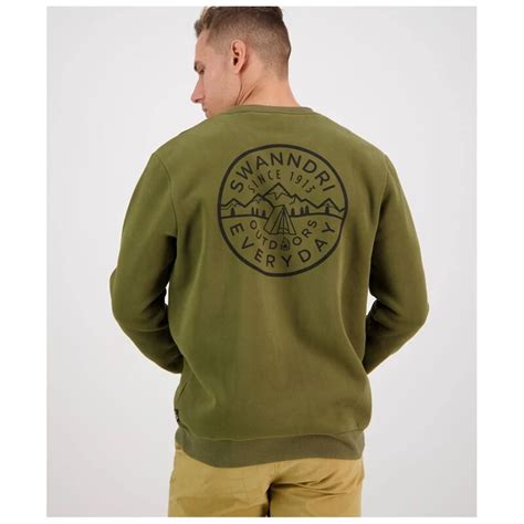 Swanndri Mens Camp Crew Pullover Khaki