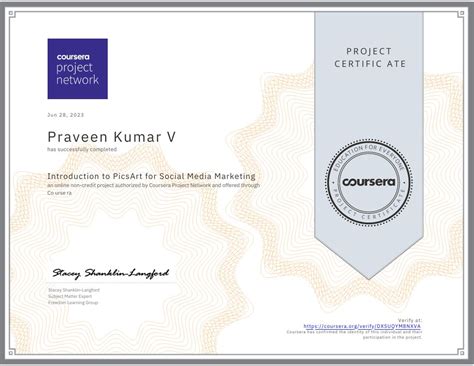 Praveen Kumar V On Linkedin Greetings Everyone This Is To Showcase One Of My Credentials In