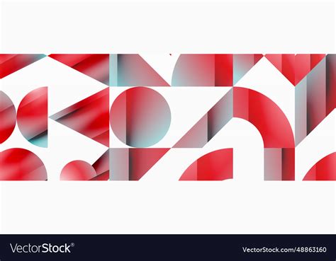 Triangle And Circle Minimalist Composition Simple Vector Image