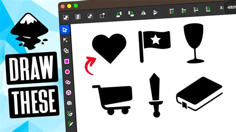 Inkscape Beginner Tutorial Drawing Simple Shapes Youtube