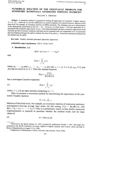 pdf numerical solution of the eigenvalue problem for symmetric