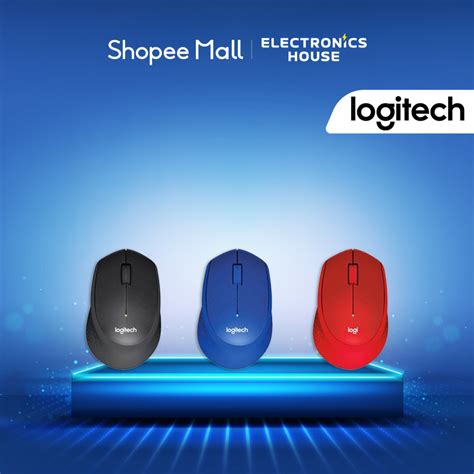 Logitech M Silent Plus Wireless Mouse EBL Shopee Singapore