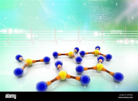 D Rendered Molecule Stock Photo Alamy