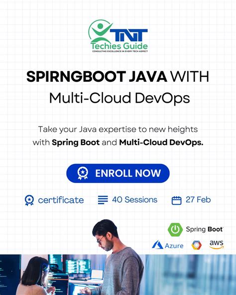 Springboot Devops Cloudcomputing Highpayingjobs Learntoearn Tnt Techies Guide
