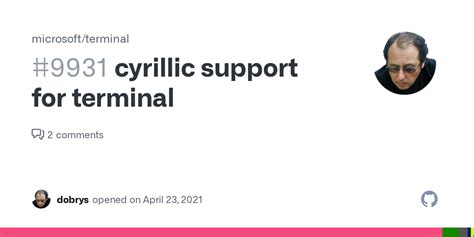 cyrillic support for terminal · issue 9931 · microsoft terminal · github