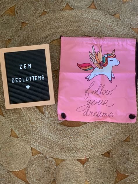 Pink Draw String Bag On Carousell