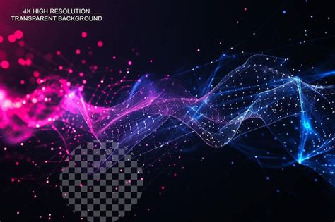 Premium PSD Digits Abstract Background With Connected Line And Dots