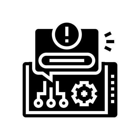 Alert System Glyph Icon Vector Illustration 10394688 Vector Art At Vecteezy