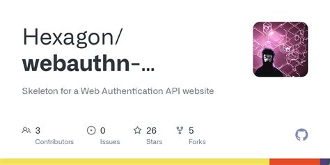 GitHub Hexagon Webauthn Skeleton Skeleton For A Web Authentication API Website