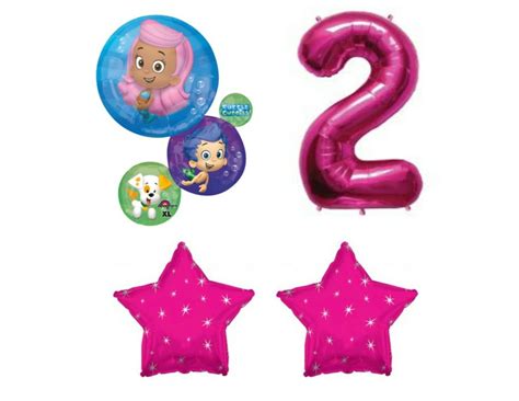 Bubble Guppies 2nd Happy Birthday Party Balloons Decoration Supplies 4