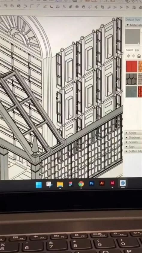 Adding Materials In Sketchup…