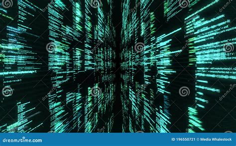 Modern Application Code On The Abstract Computer Screen Animation Modern Software Development