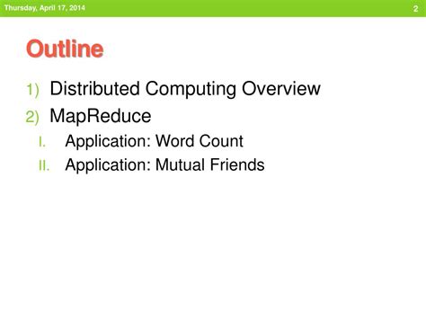 ppt distributed computing and map reduce powerpoint presentation id