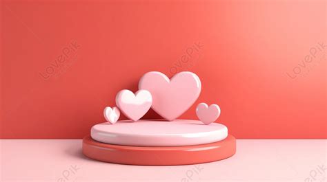핑크 3d 하트 즐거운 발렌타인 데이 디자인 발렌타인 데이 배경 핑크 발렌타인 배경 다이 배경 이미지 Hd 발렌타인 데이
