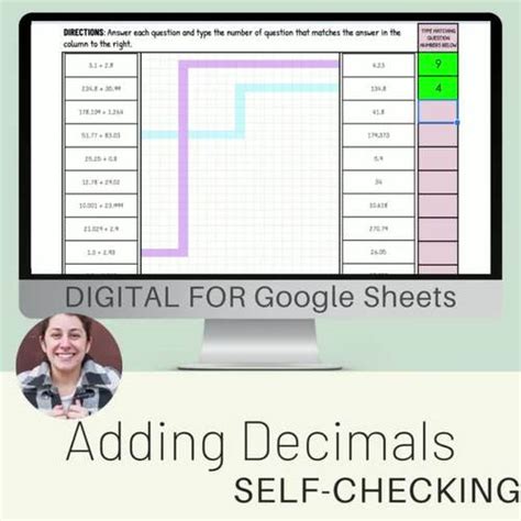 Adding Decimals Self Checking Matching Activity By Math With Ms Baron