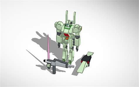 3d Design Gundam Jegan Tinkercad 3d Design Gundam Jegan Tinkercad