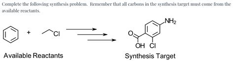 solved complete the following synthesis problem remember