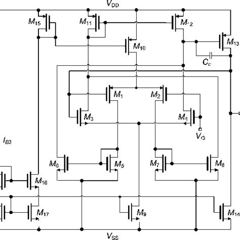 Transistor Level Schematic Of The Voltage Buffer Download Scientific Diagram