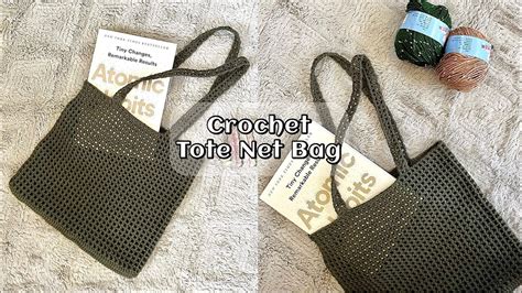 How To Crochet Simple Net Bag Crochet Tote Bag Tutorial DIY YouTube