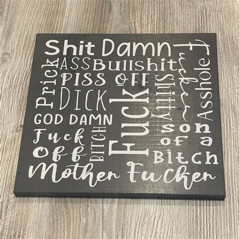 Curse Word Etsy